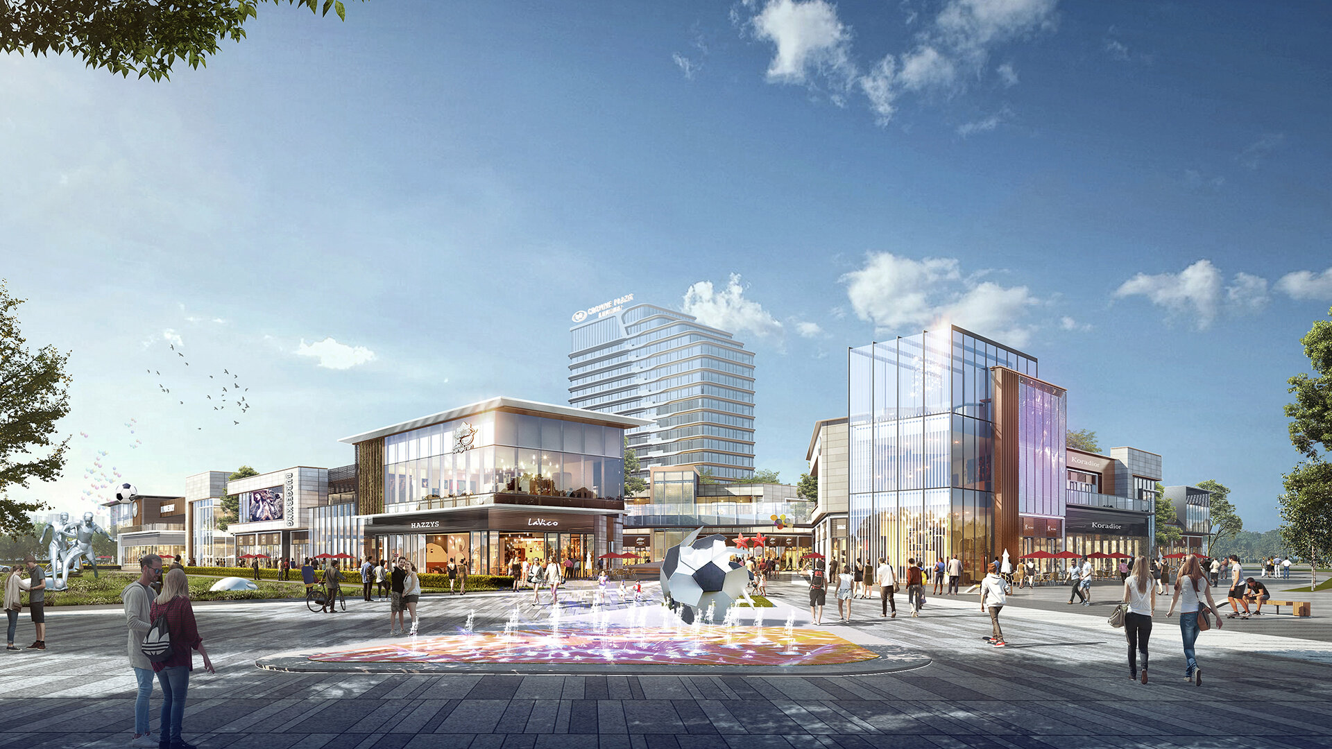 Zhongnan Haimen Football Town Retail Project---Architectural-L&P ...